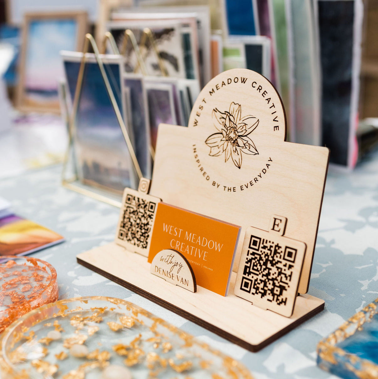 Personalized QR Code Signs Laser Cut by LeeMo Designs